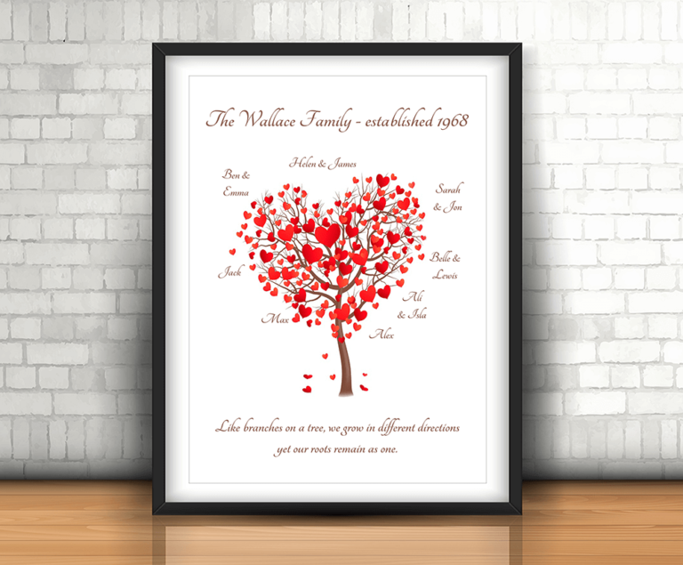 Family Tree Heart - Words With Love